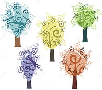 Tree design series stock vector. Illustration of nature - 2373012