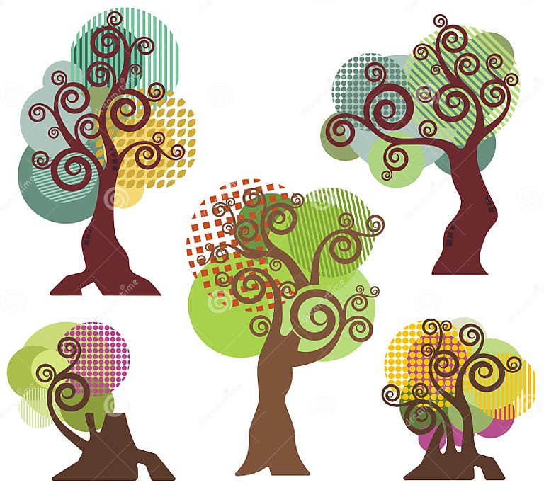 Tree design series stock vector. Illustration of garden - 2373100