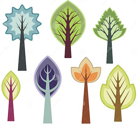 Tree design series stock vector. Illustration of bole - 2375633
