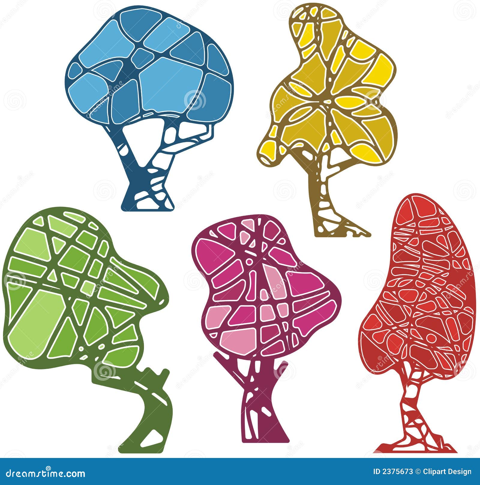 Tree design series stock vector. Illustration of drawing - 2375673
