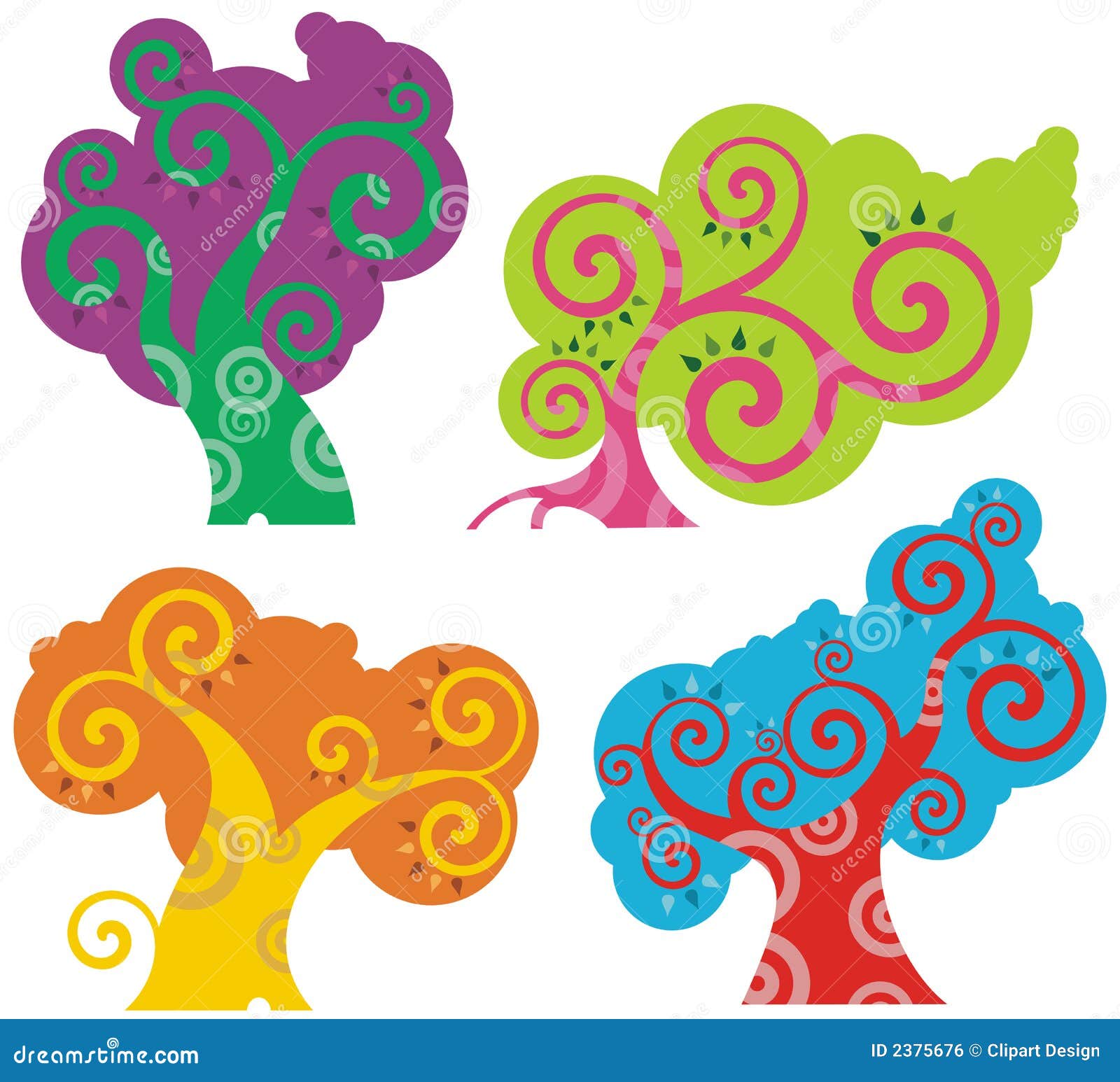 Tree design series stock vector. Illustration of isolated - 2375676