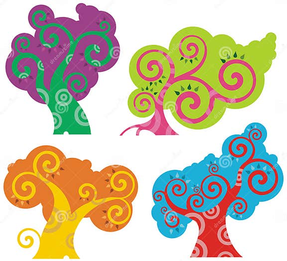 Tree design series stock vector. Illustration of isolated - 2375676