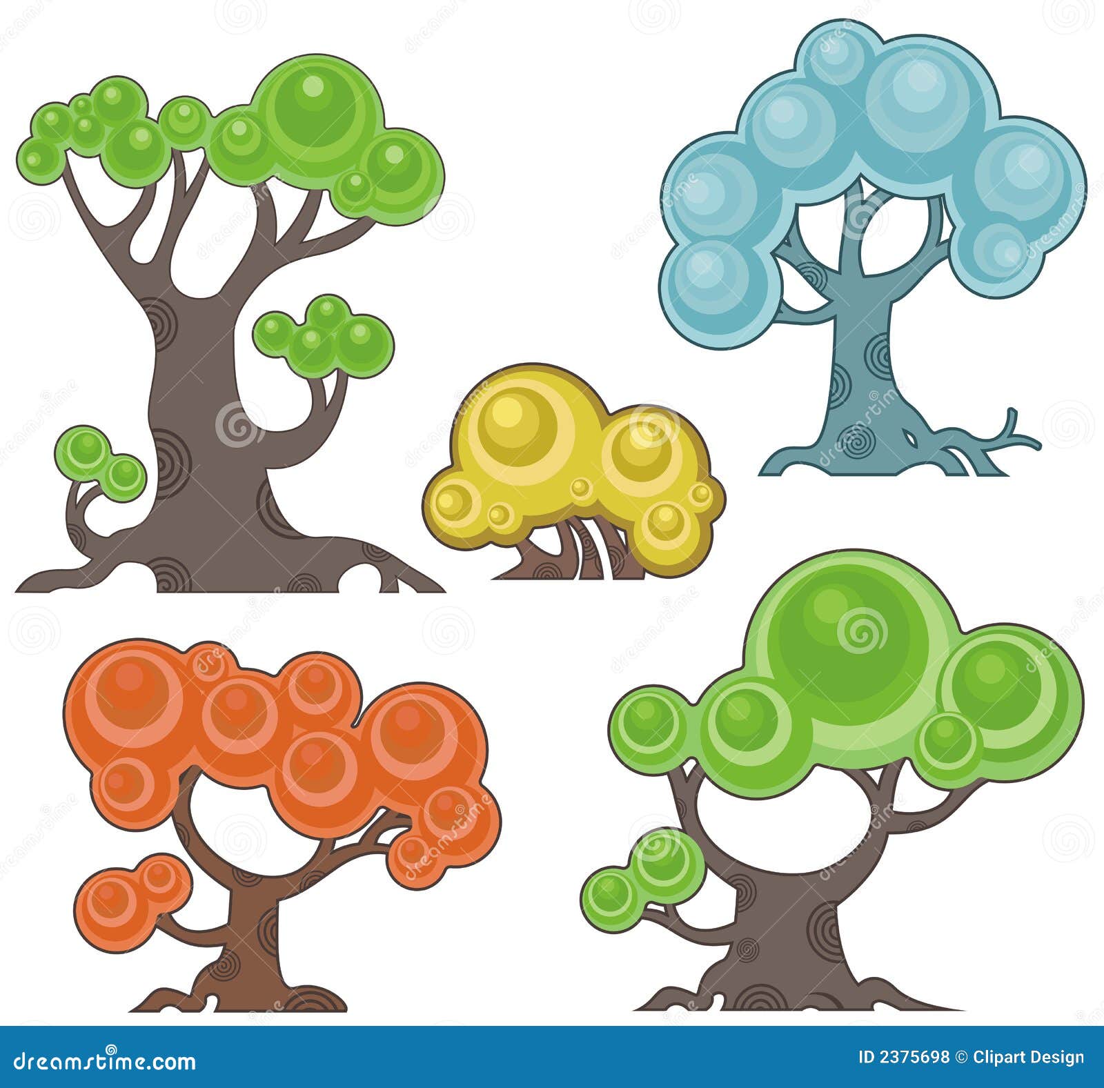 Tree design series stock vector. Illustration of abstract - 2375698