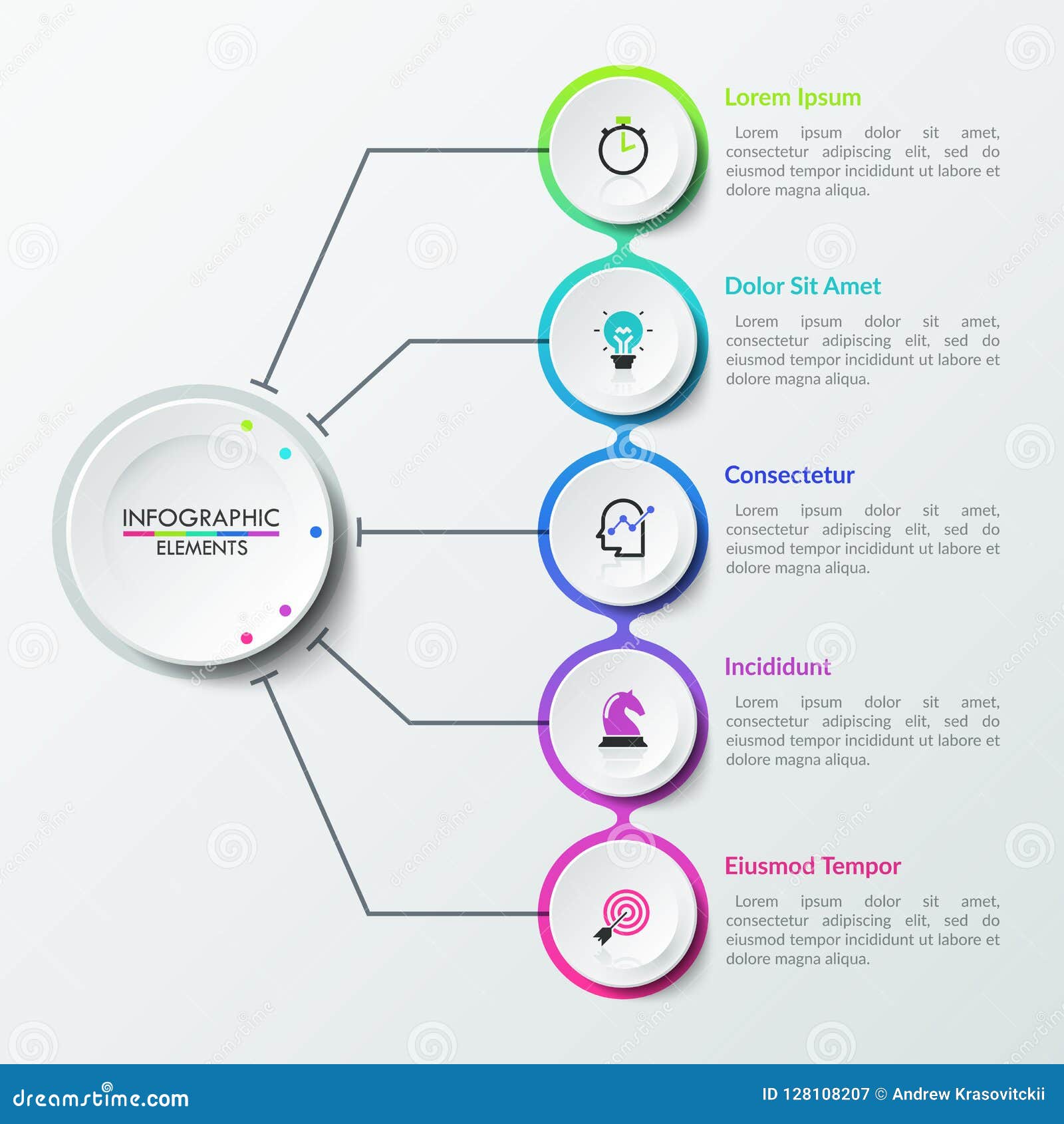 Modern Infographic Design Template Stock Vector - Illustration of ...