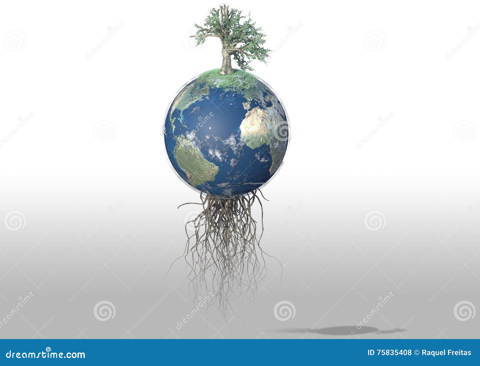 Tree on earth stock illustration. Illustration of laboratory - 75835408