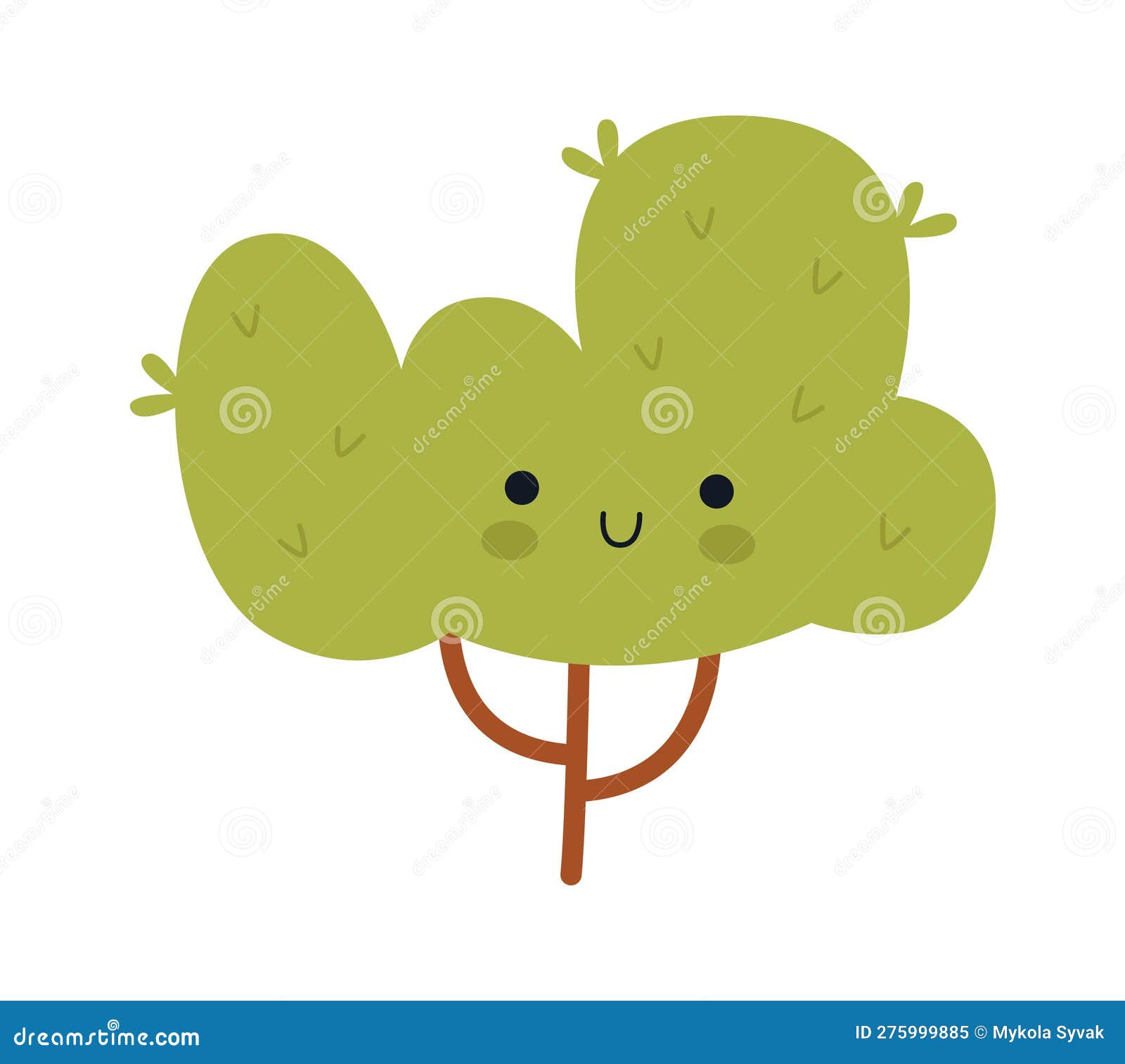 Tree Eco Character stock vector. Illustration of planet - 275999885