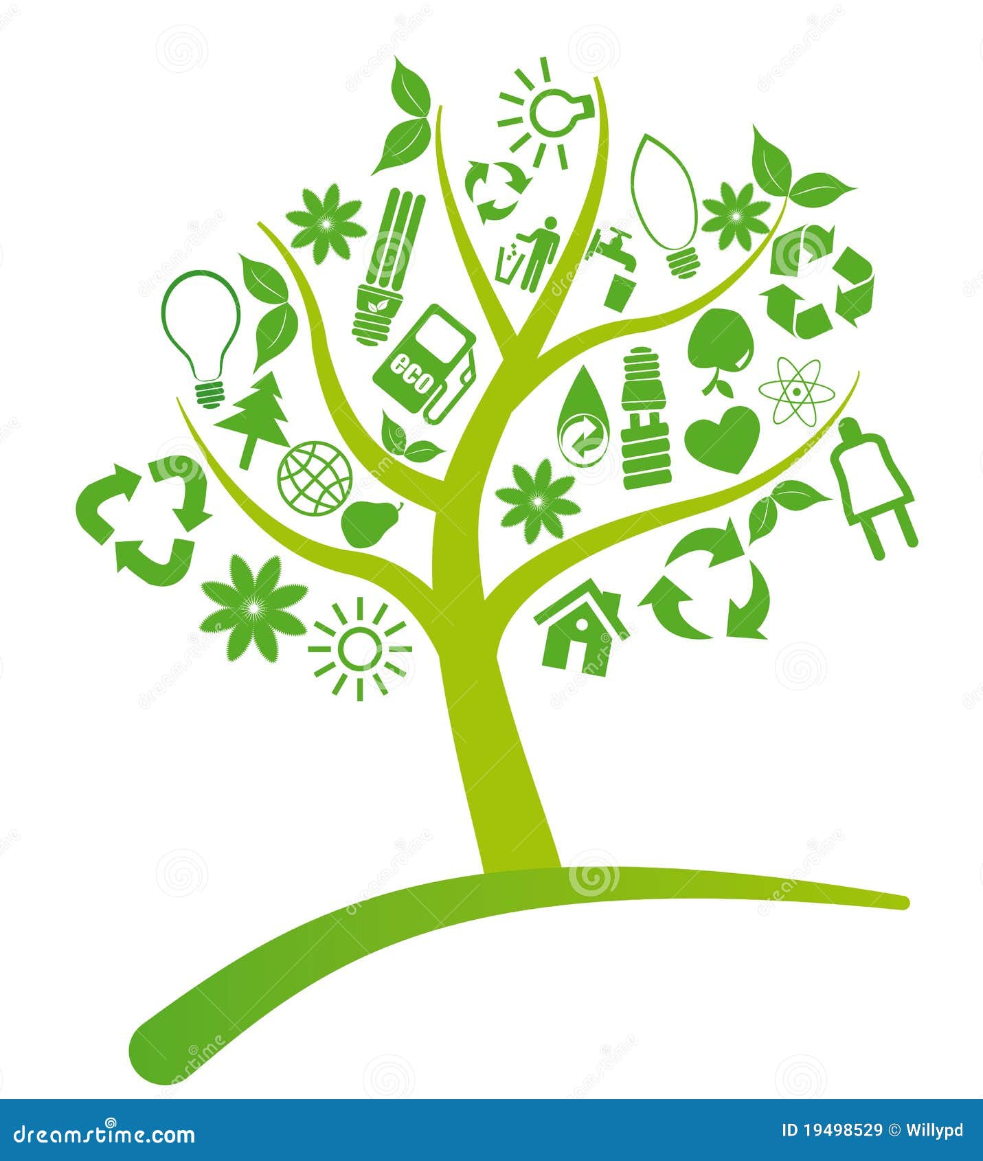 Tree ecology stock vector. Illustration of tree, green - 19498529