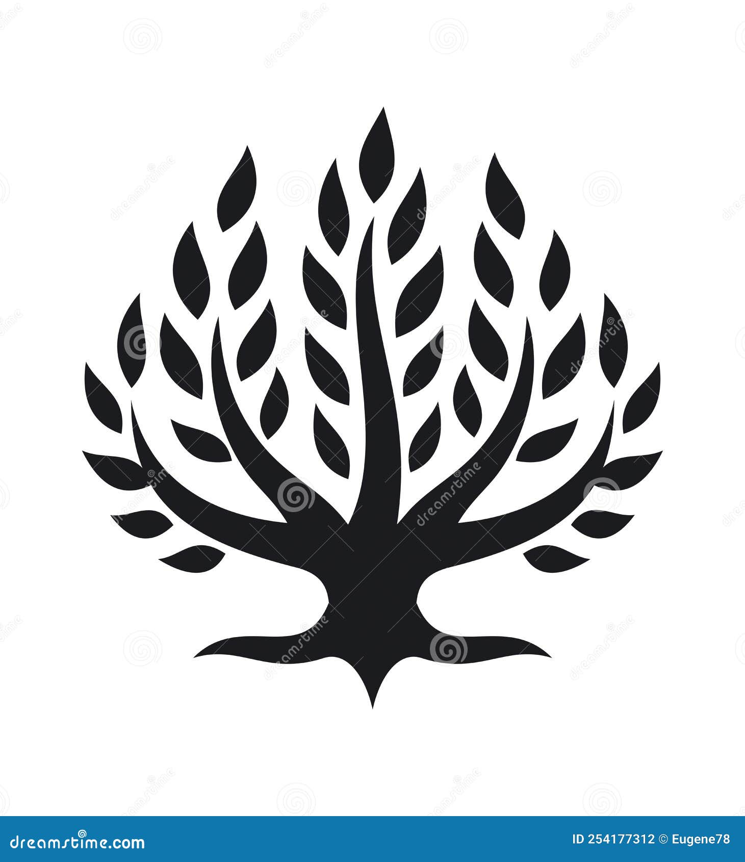 Tree Emblem for Your Projects Stock Illustration - Illustration of tree ...