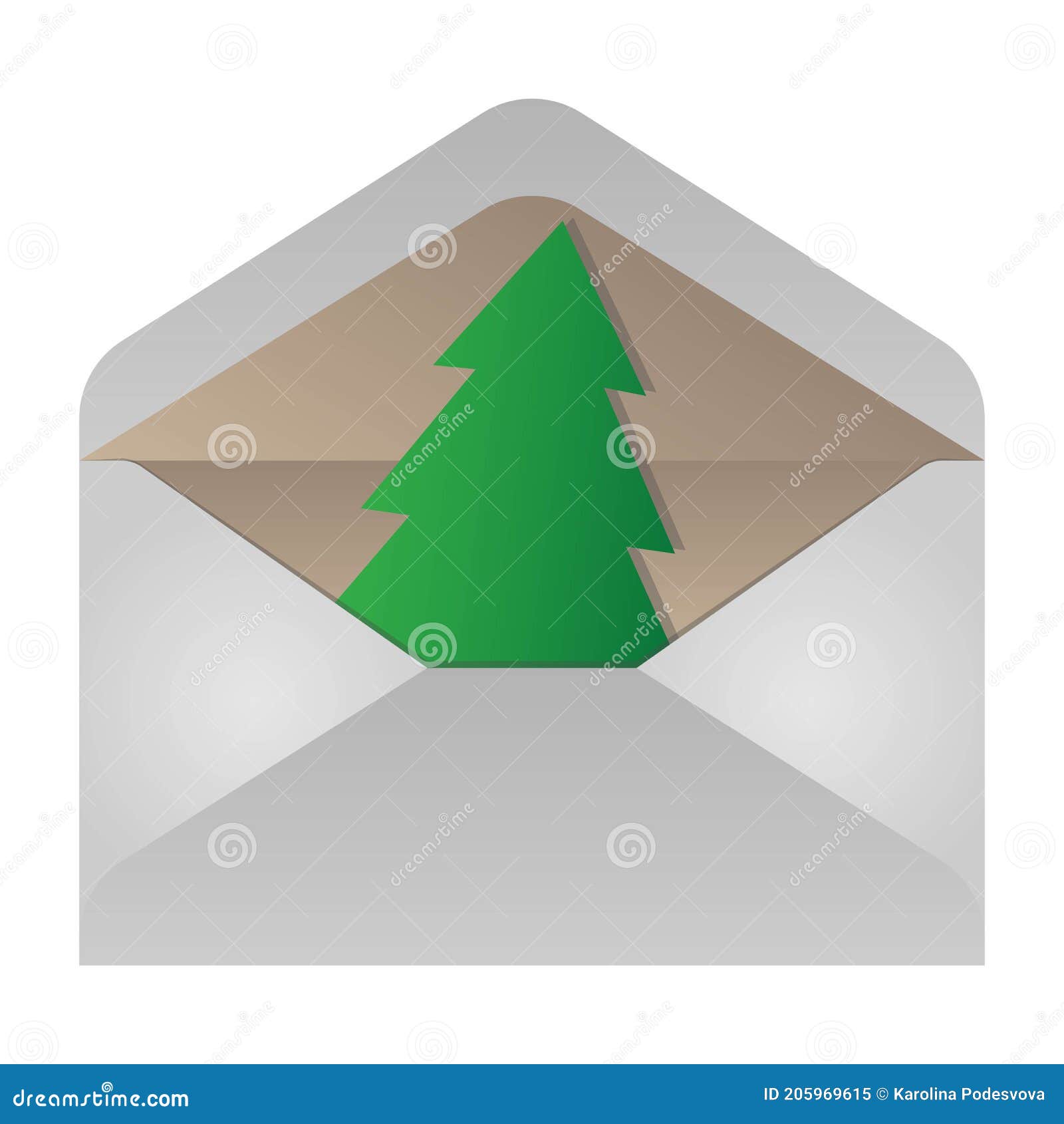 Tree In Envelope Stock Image | CartoonDealer.com #205969615