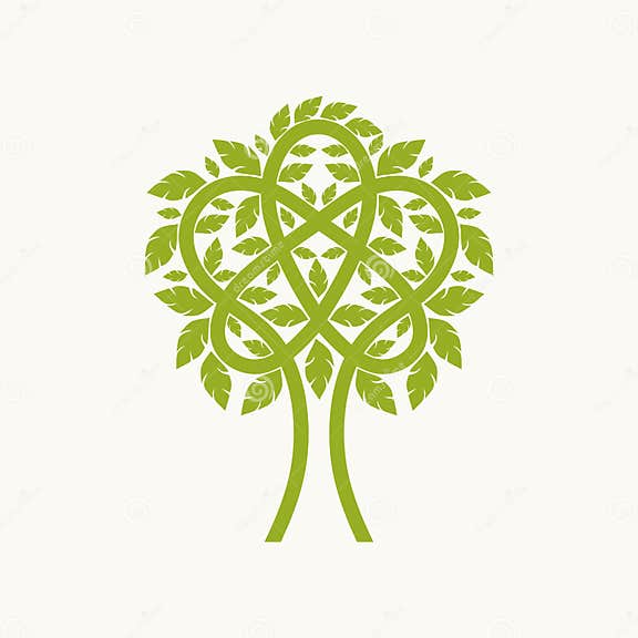 Tree of eternal life stock vector. Illustration of dove - 122700371