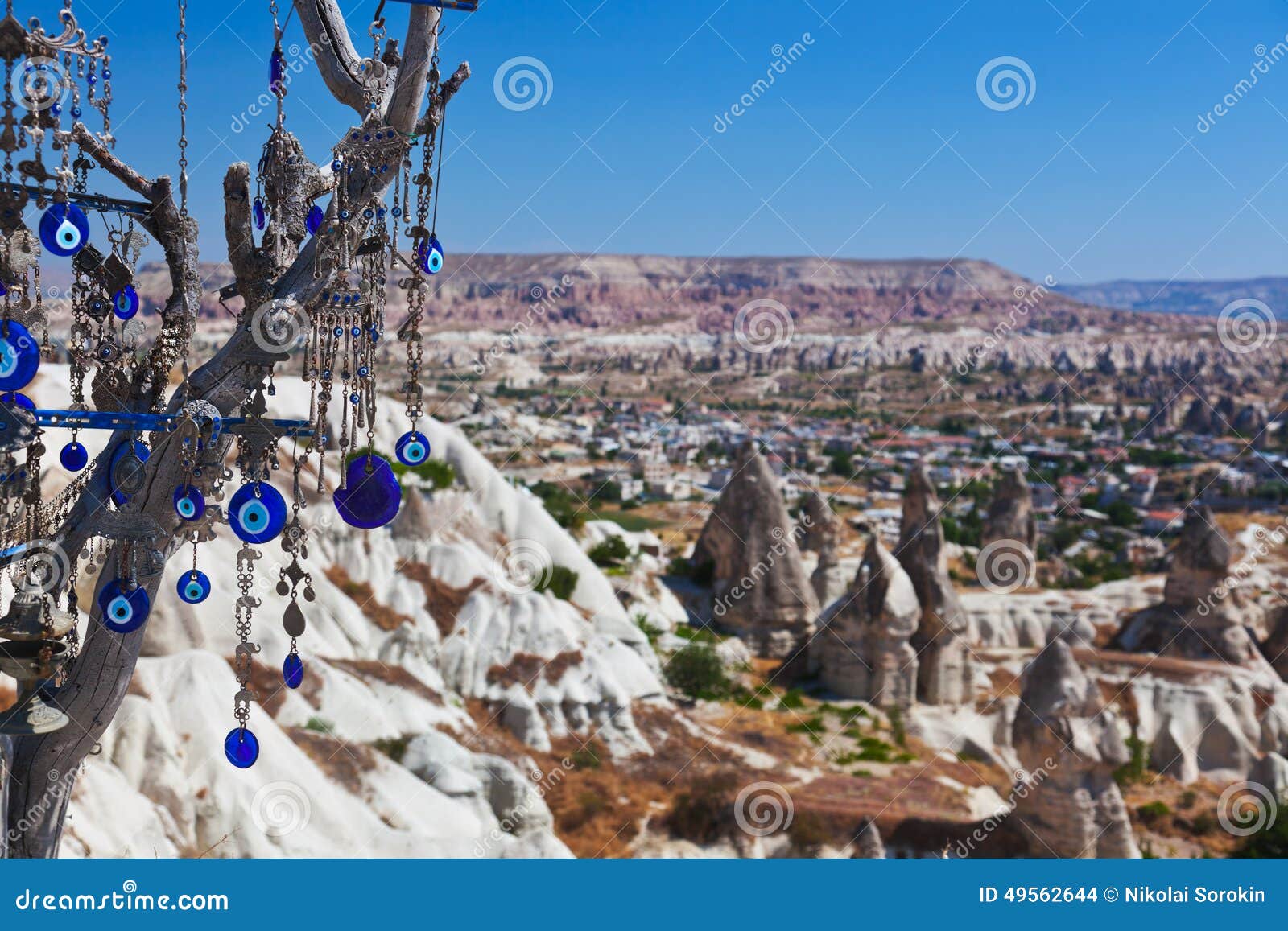A Tree With Evil Eye And Land Forms At Pigeons Valley Of Cappadocia ...