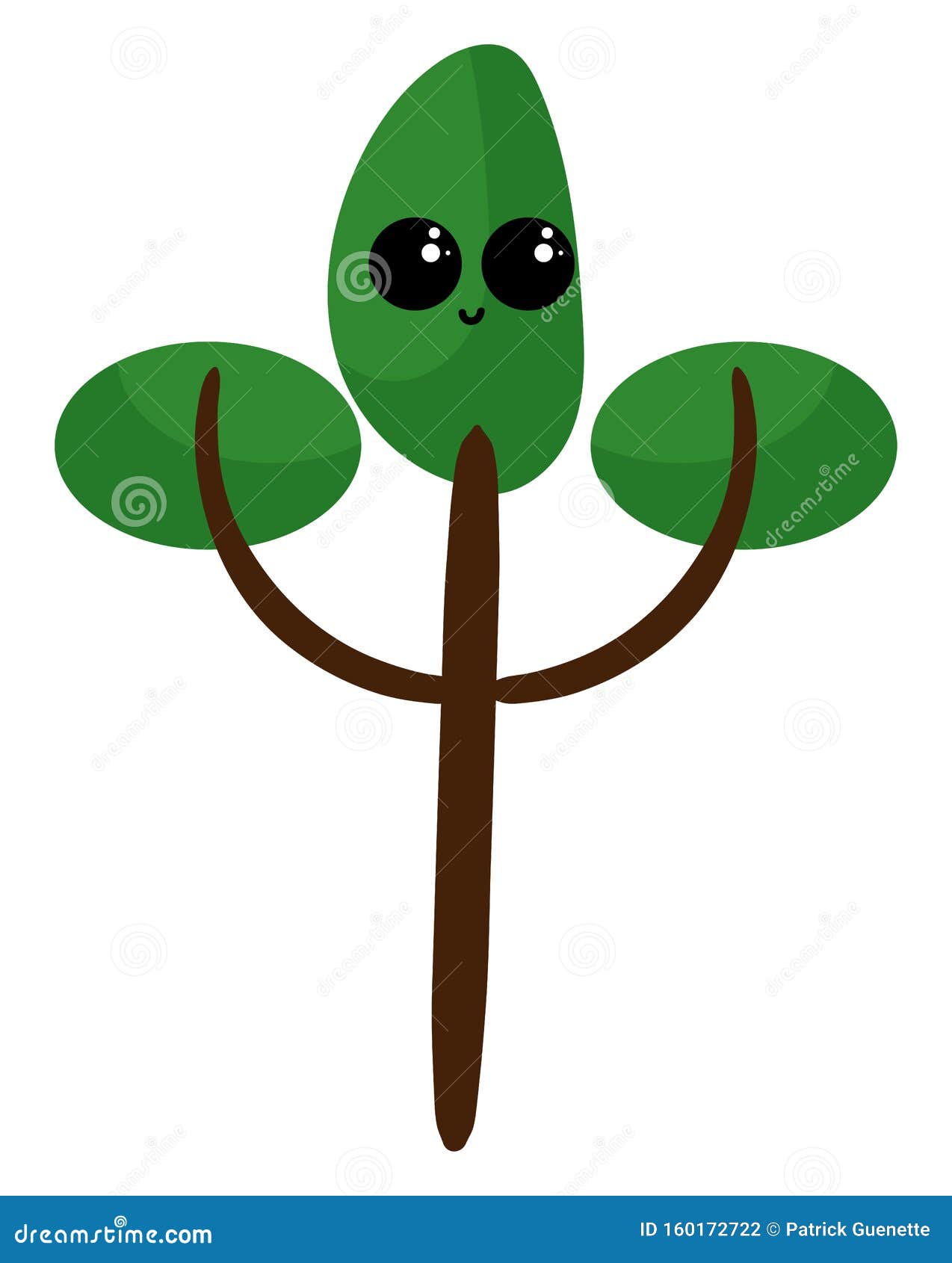 Tree with Eyes, Illustration, Vector Stock Vector - Illustration of ...