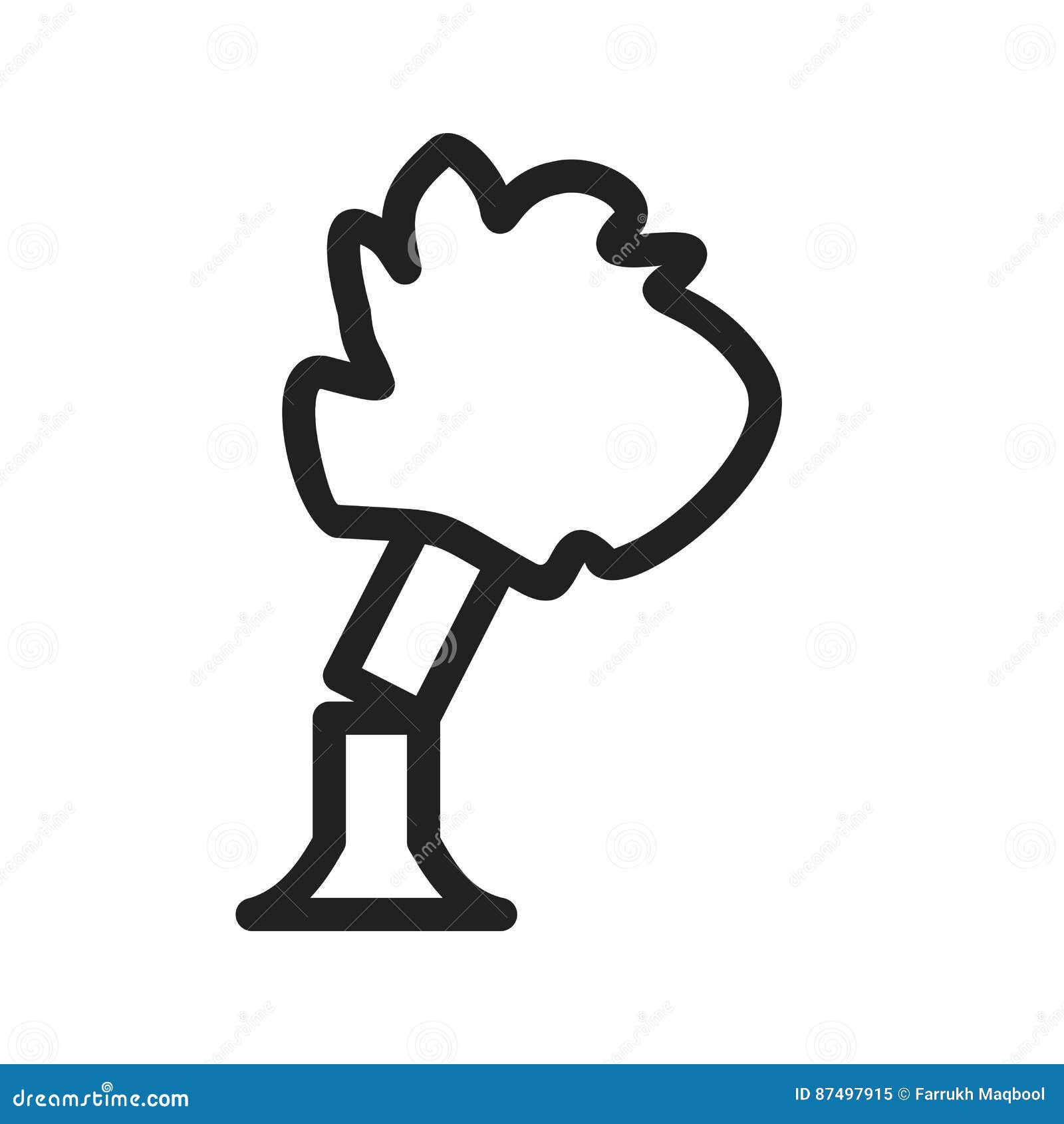 Tree Falling stock vector. Illustration of danger, destruction - 87497915