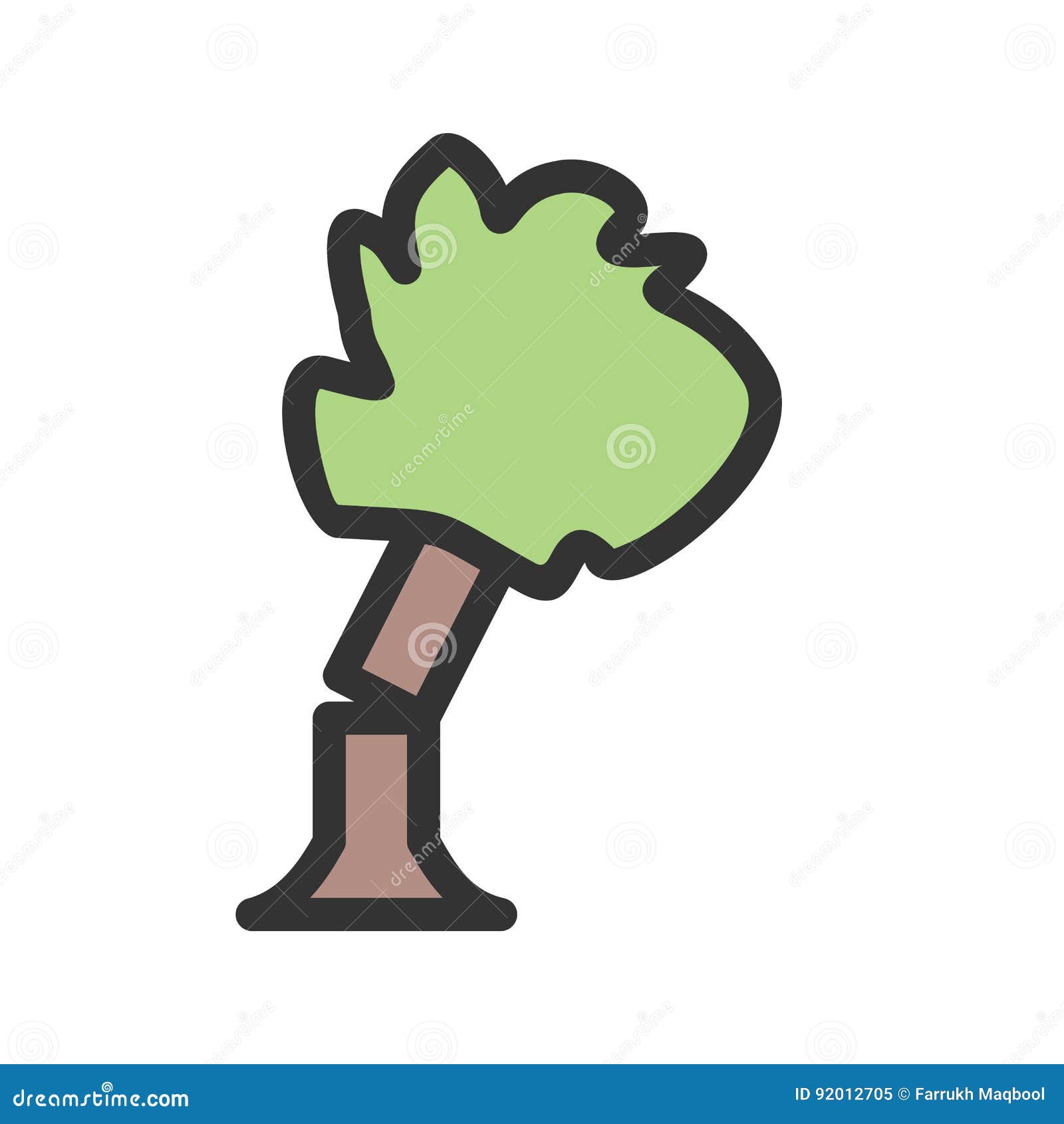 Tree Falling stock vector. Illustration of broken, storm - 92012705