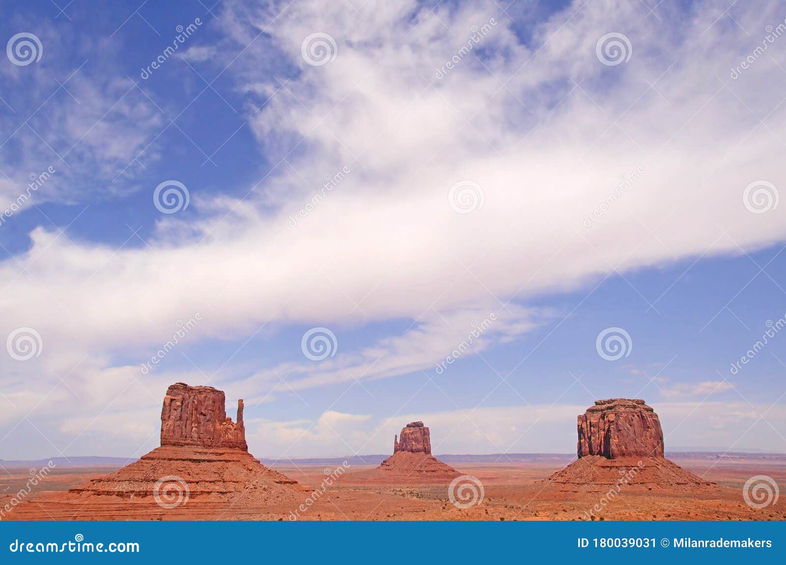 The Tree Famous Rock Formations of Monument Vallay, Utah Stock Image ...