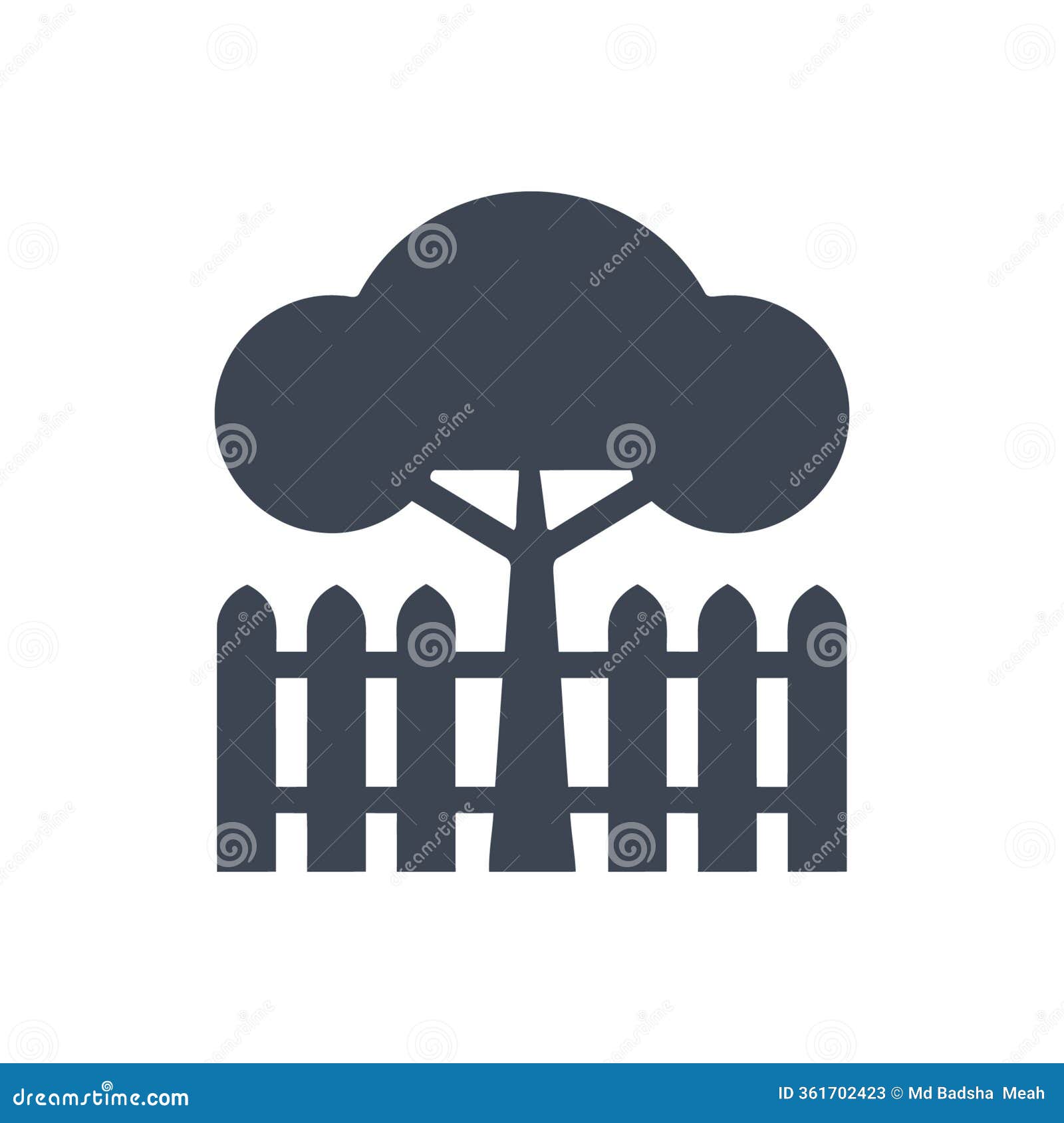 Fence Icon, Fencing, Picket, Railing, Grating, Stockade Vector ...