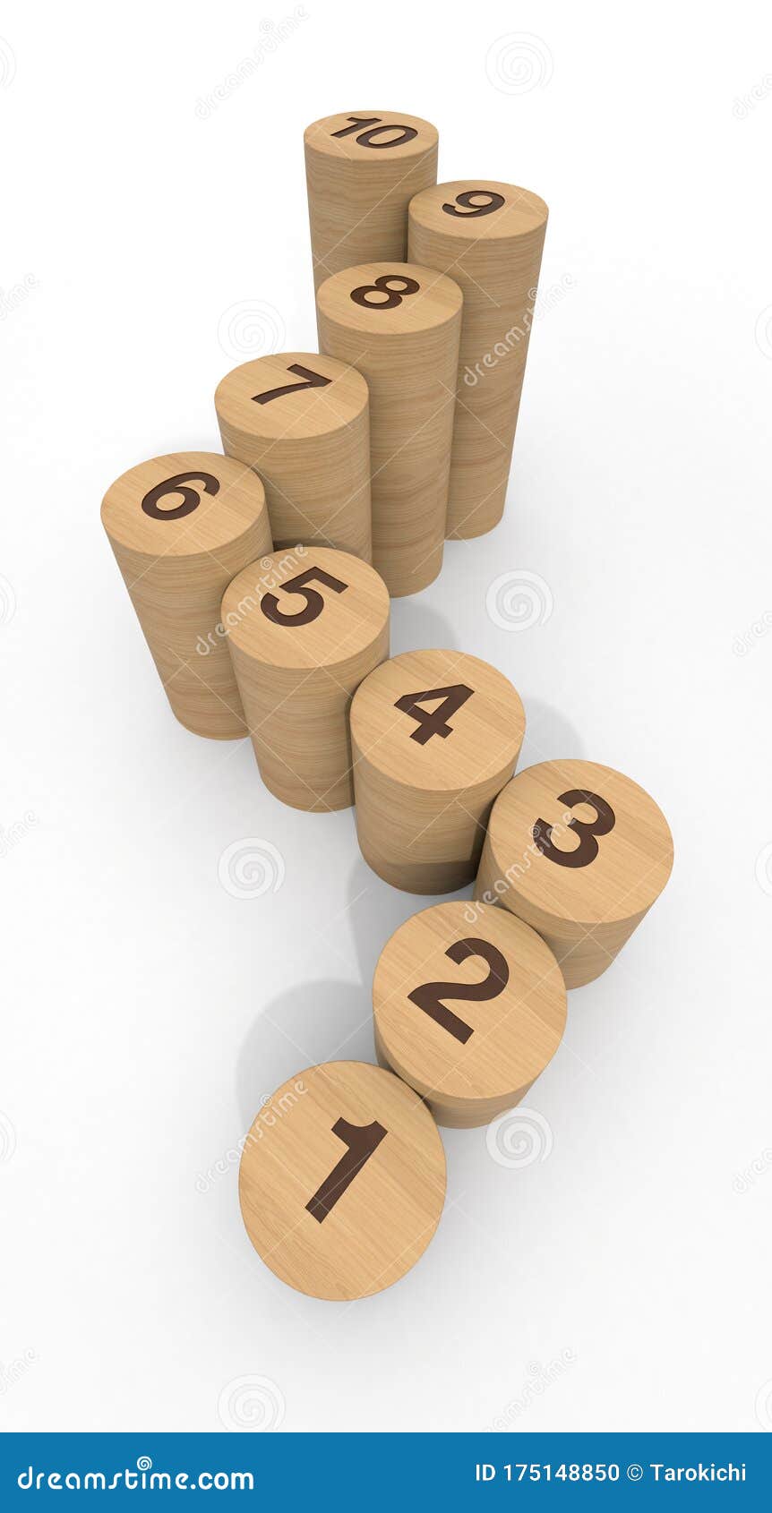 Numbers Drawn on a Tree. it Grows in Order. 3D Rendering Stock ...