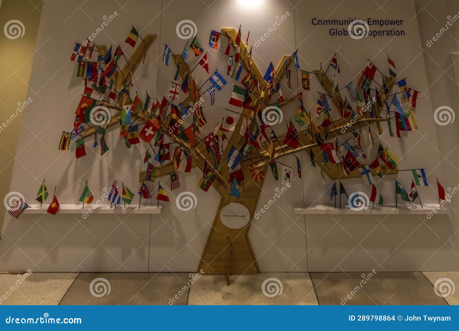 Tree of Flags at UN Headquarters, New York City Editorial Stock Image ...