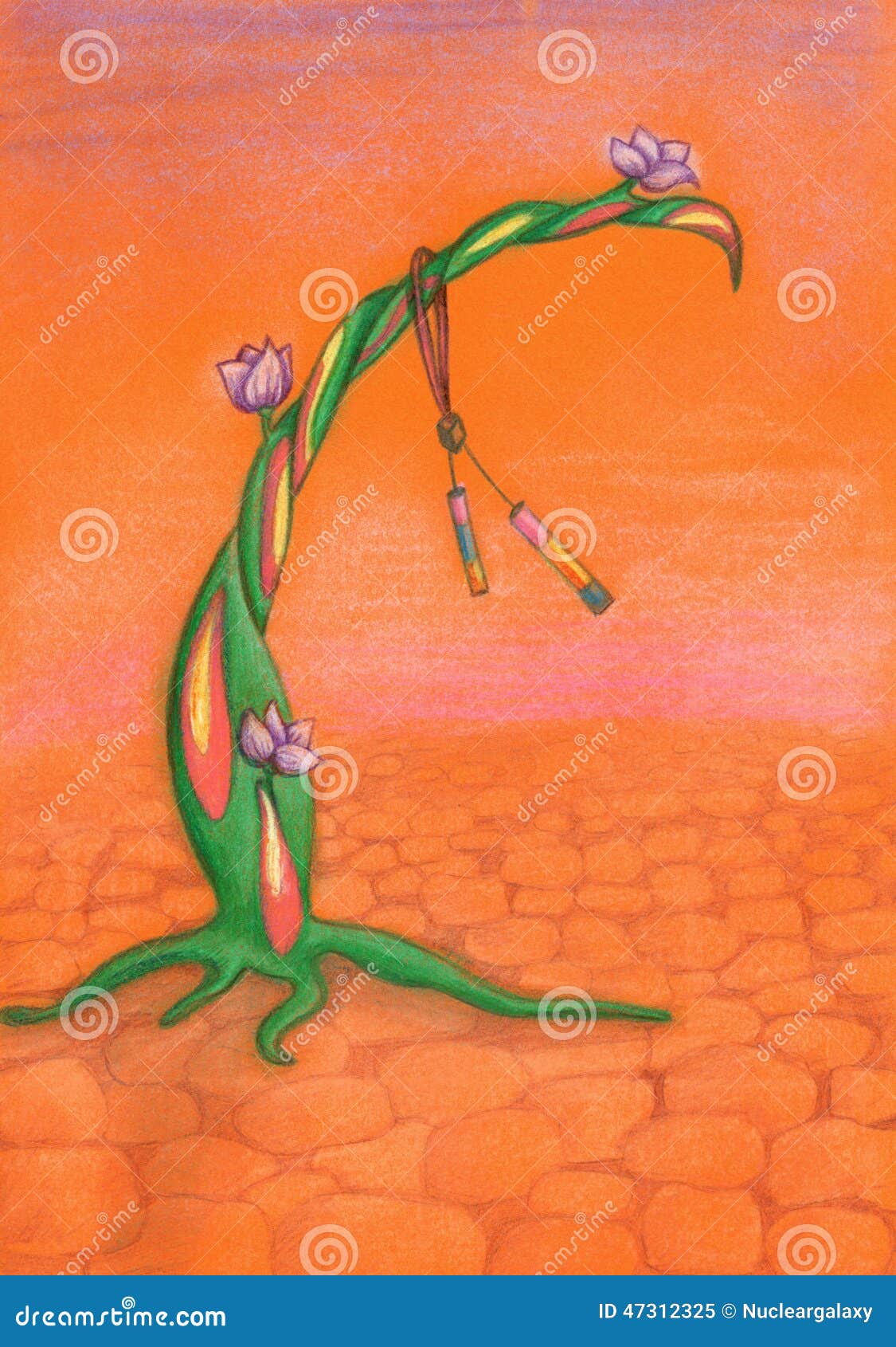 The Strange Orange. Abstract Reinterpretation Of An Orange Stock Image ...