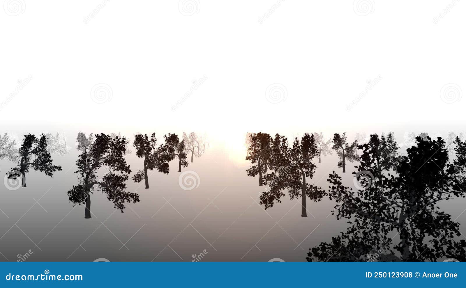 Tree Forest Silhouette Loop Animation Stock Footage - Video of animated ...