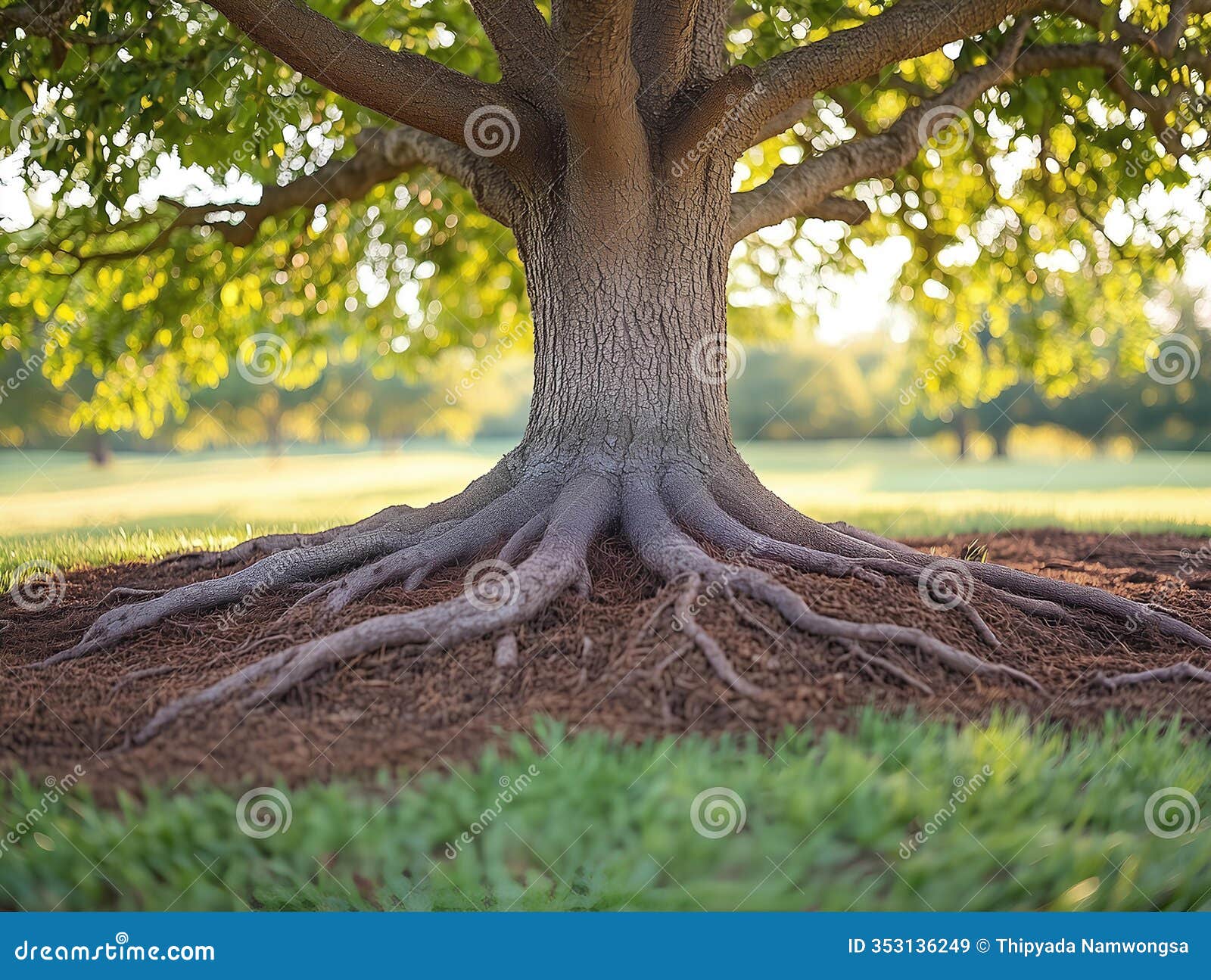 Tree Foundations - Elaborate Subterranean Network. Stock Image - Image ...
