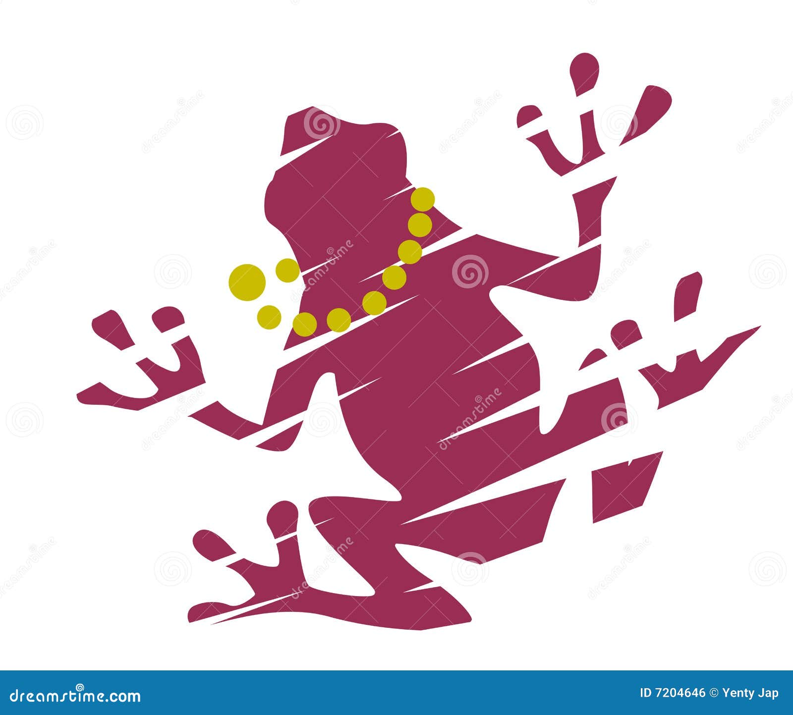 Tree frog stock vector. Illustration of abstract, screen - 7204646