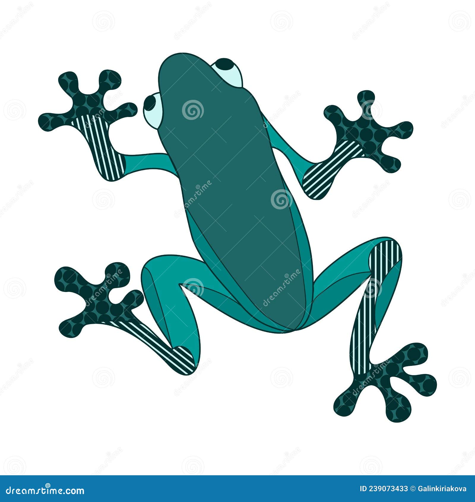 Tree Frog Design Doodle. Vector Stock Vector - Illustration of mammal ...