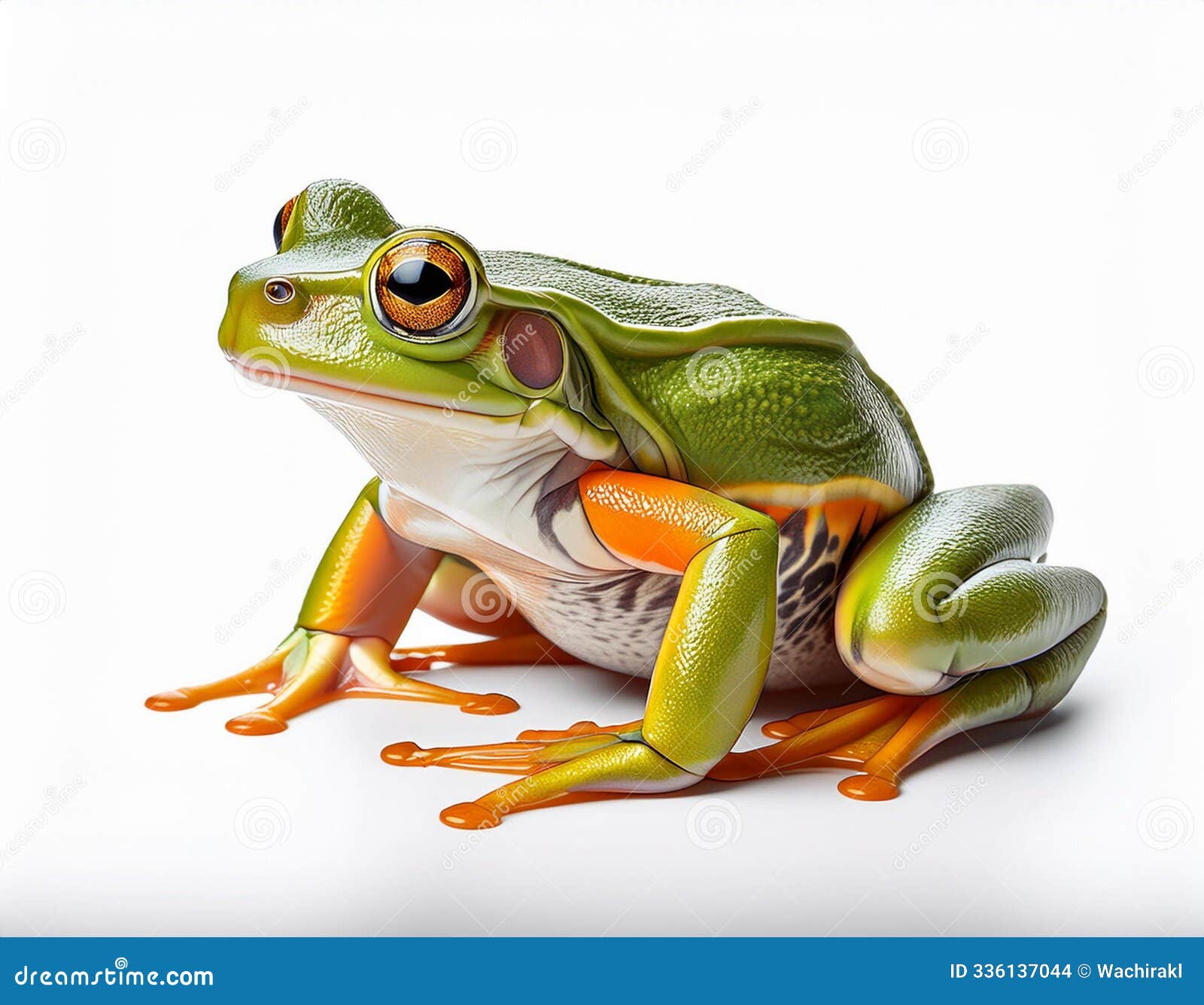 Tree Frog in Profile stock illustration. Illustration of tree - 336137044