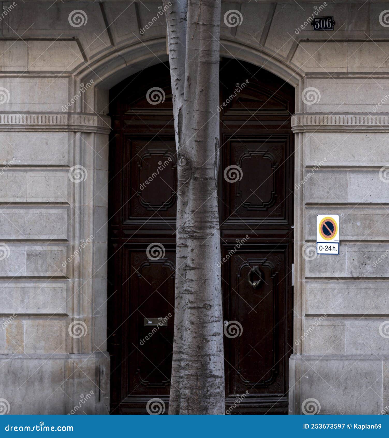 The Tree in Front of the Door Series NÂº 57 Stock Image - Image of ...