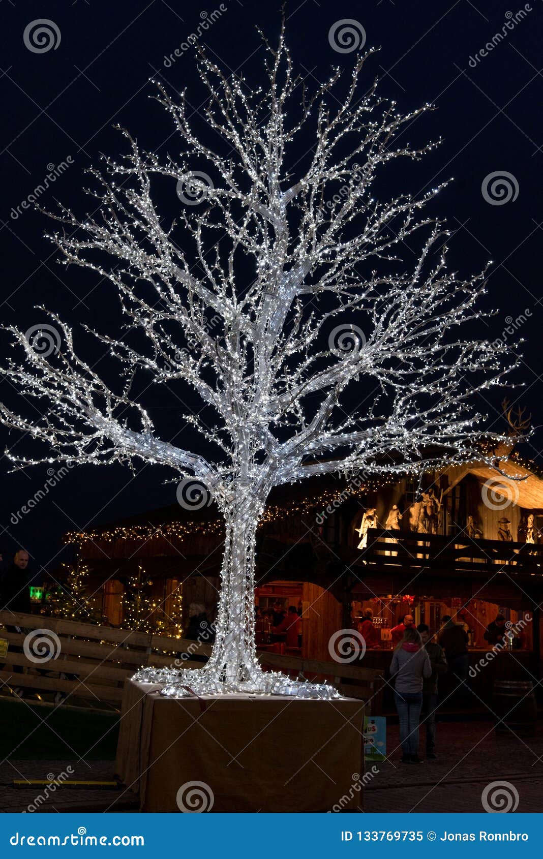 Tree Full of Small Bright Led Lights Editorial Image - Image of ...