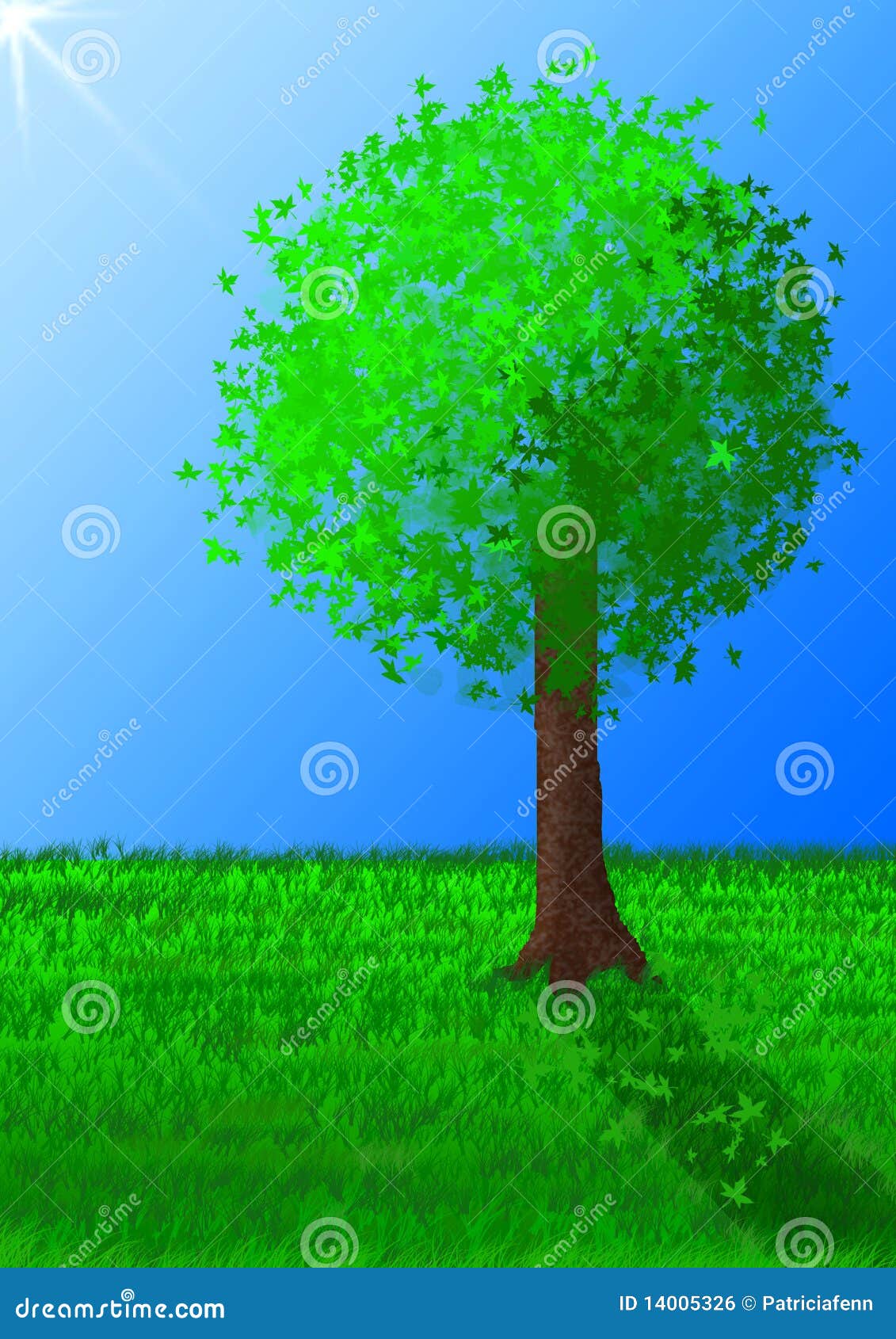 Tree graphic stock illustration. Illustration of spring - 14005326