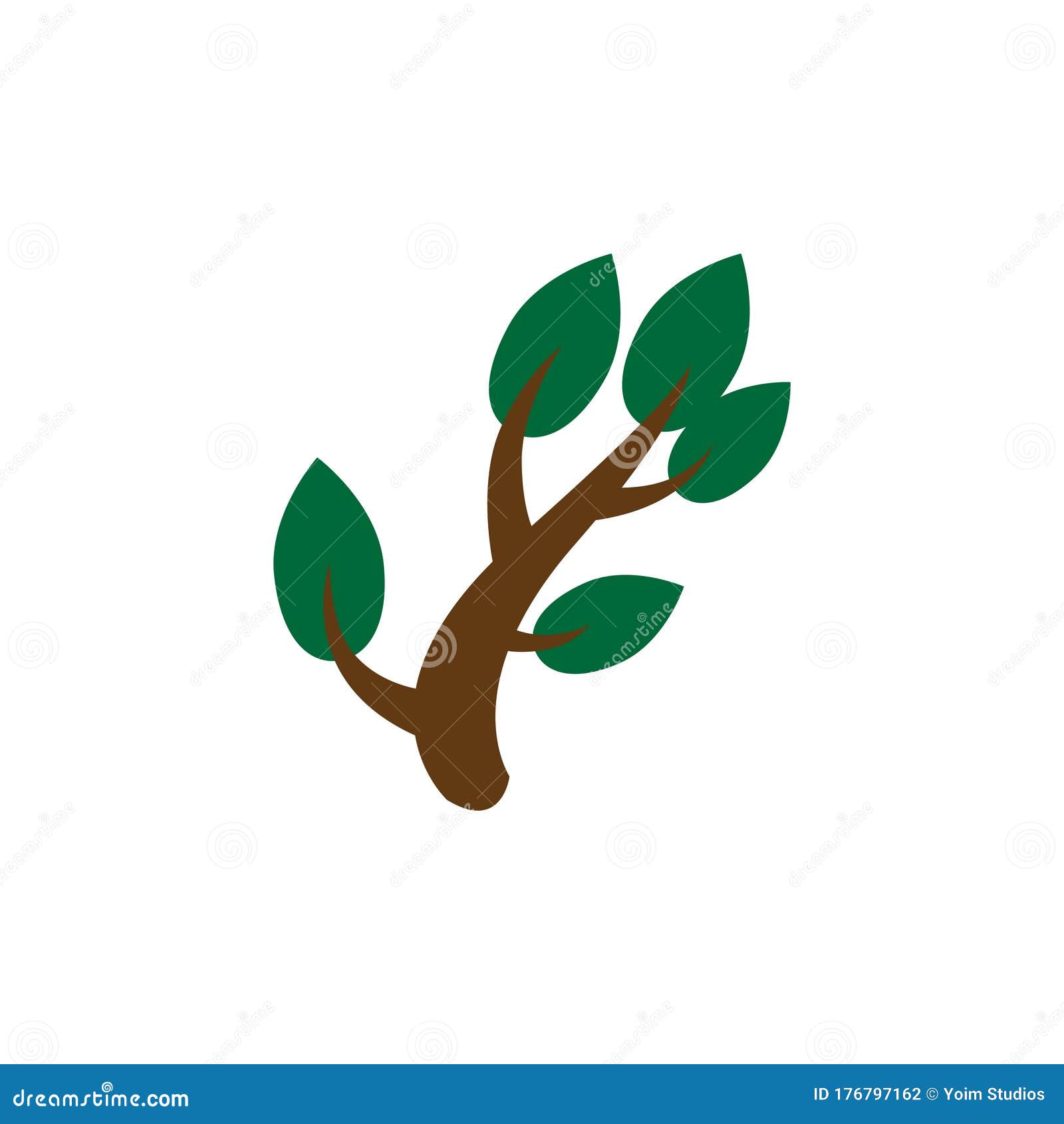 Tree Graphic Design Template Vector Isolated Stock Vector ...