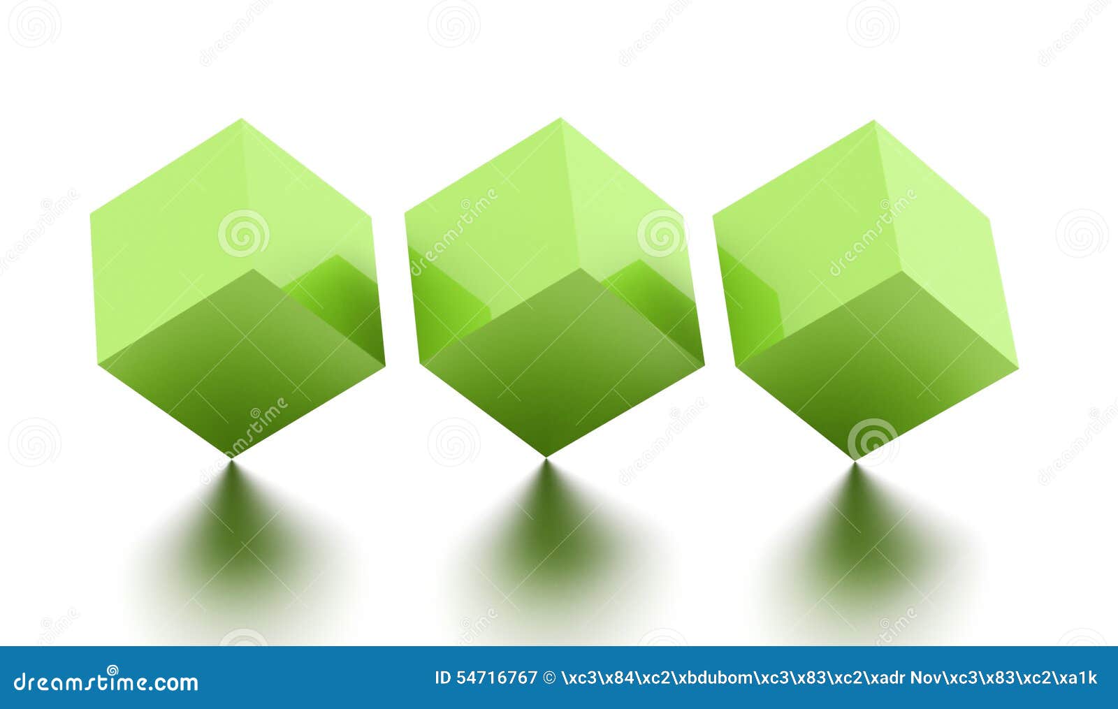 Tree Green Cubes Icon Concept Rendered Stock Illustration ...