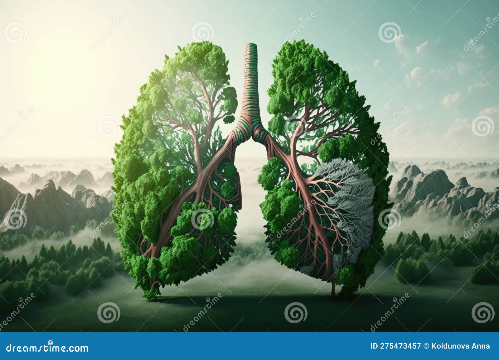 Concept Of Photosynthesis, Carbon Cycle In Plants With CO2 Absorption ...