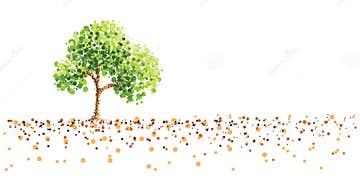 Tree and ground stock vector. Illustration of ground - 29505294