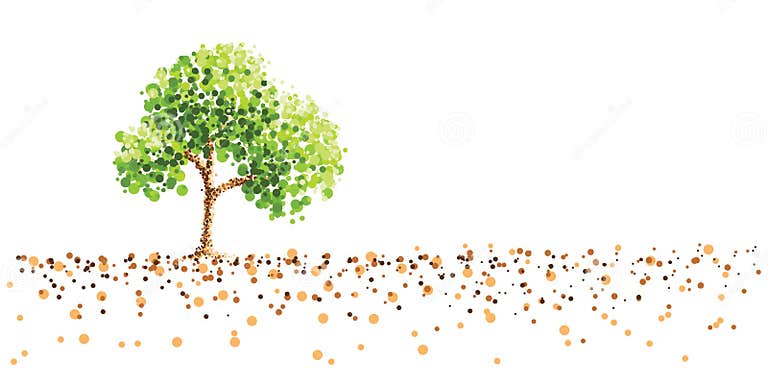Tree and ground stock vector. Illustration of ground - 29505294