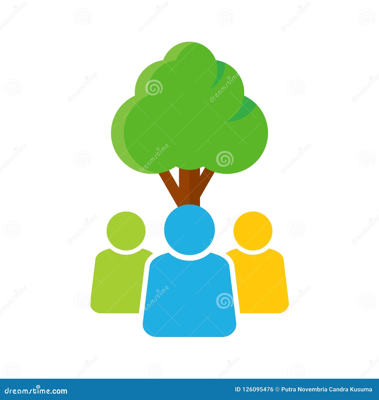 Tree Group Logo Icon Design Stock Vector - Illustration of identity ...