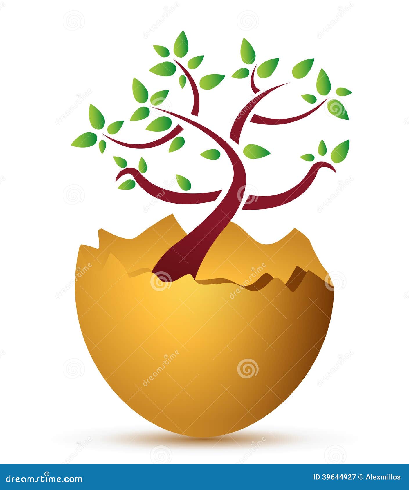 Tree Growing Concept Illustration Design Stock Illustration ...