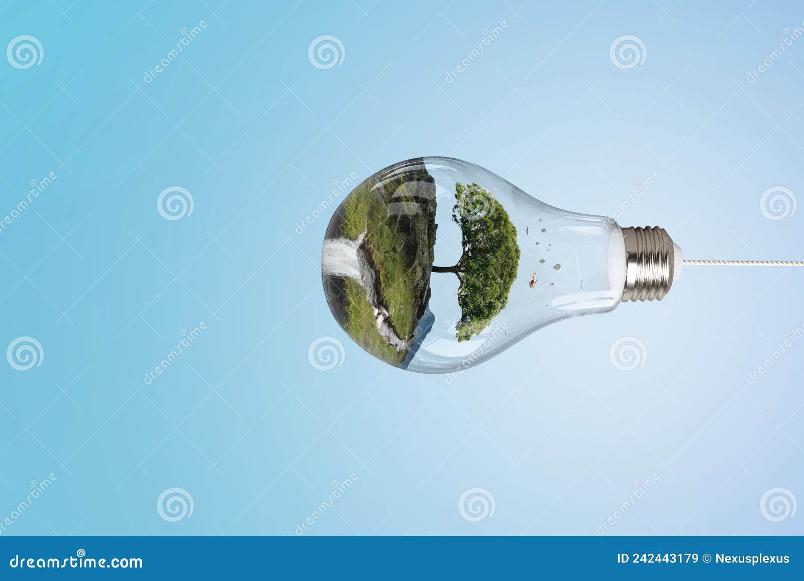 Tree Growing Inside Light Bulb Stock Image - Image of recycle, clean ...
