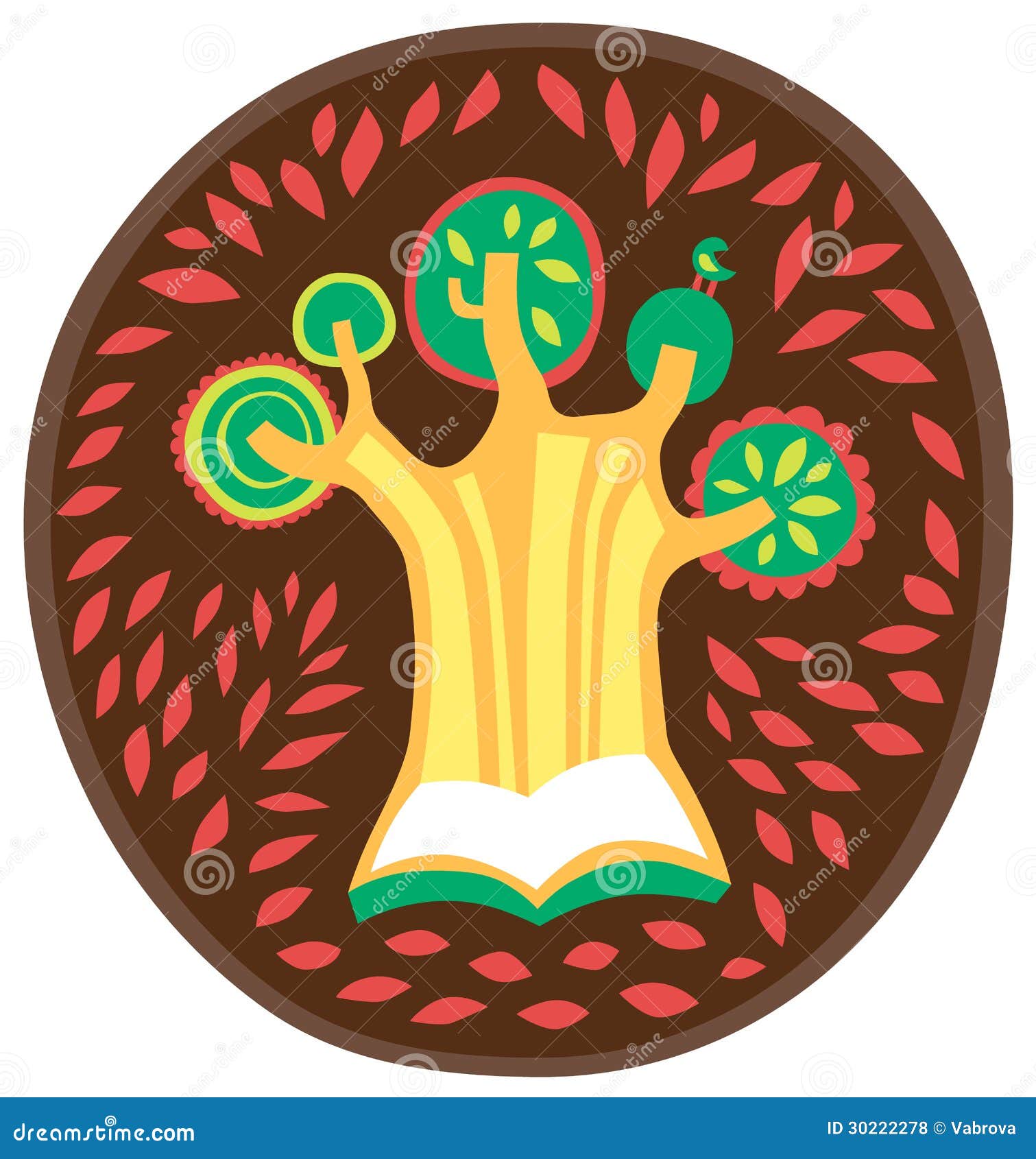 Tree of knowledge stock vector. Illustration of abstract - 30222278