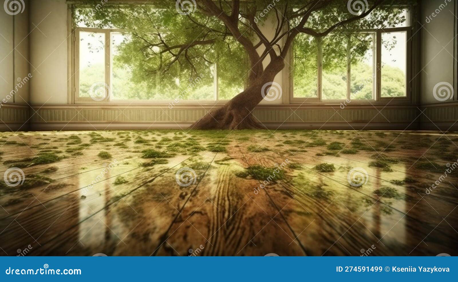A Tree Grows in a Room, Nature, Ecology, Generated by Artificial ...