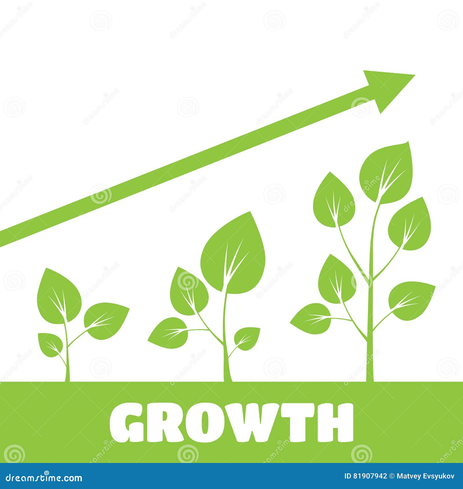 Tree growth diagram stock illustration. Illustration of grow - 81907942