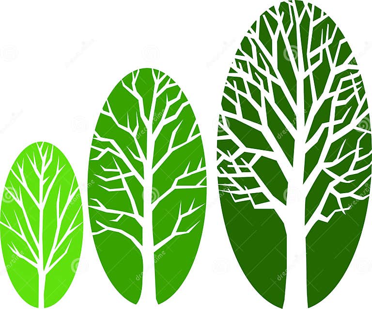 Tree Growth Ovals/eps stock vector. Illustration of natural - 4855972