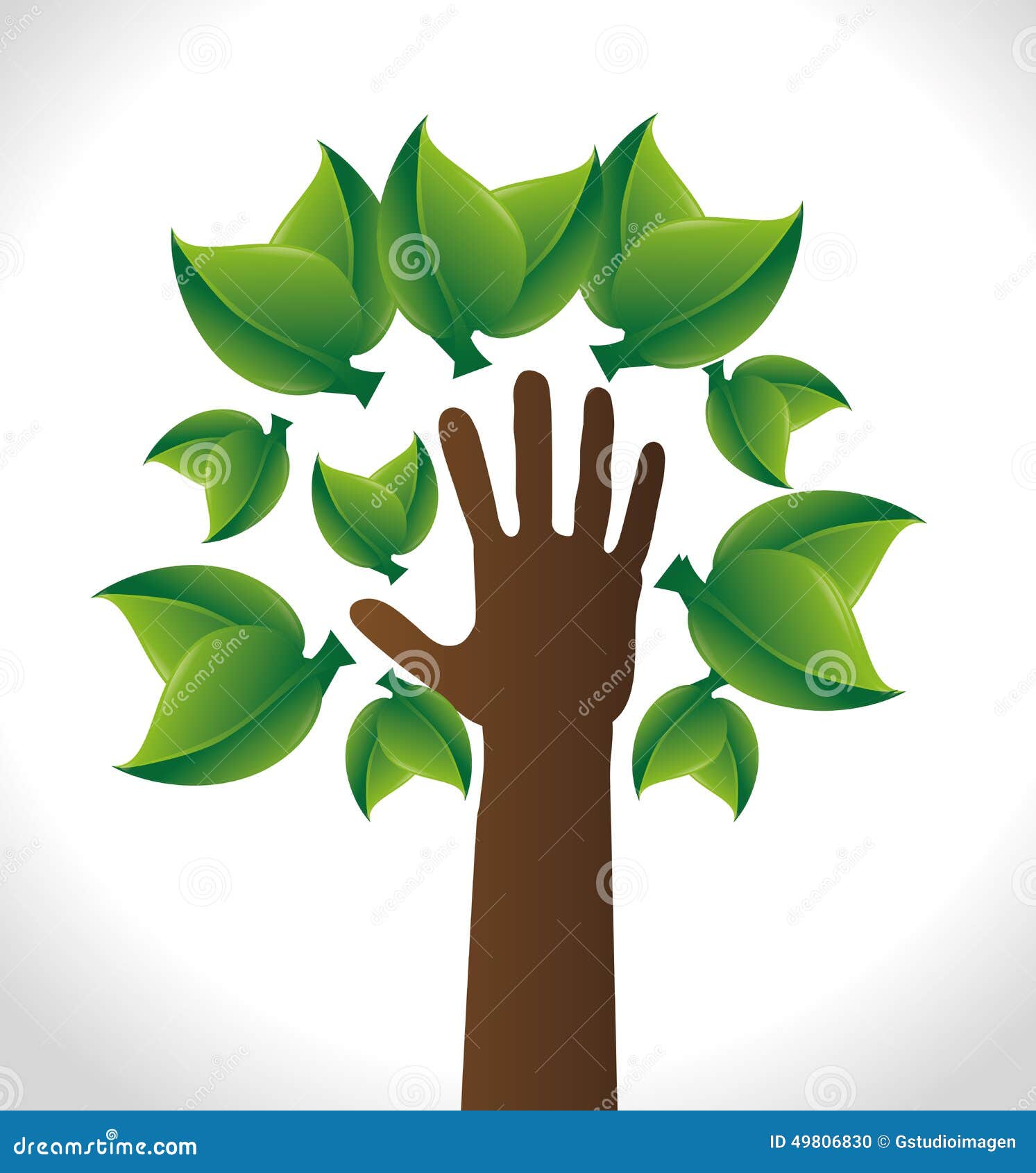 Tree Hand Design, Vector Illustration Stock Vector - Illustration of ...