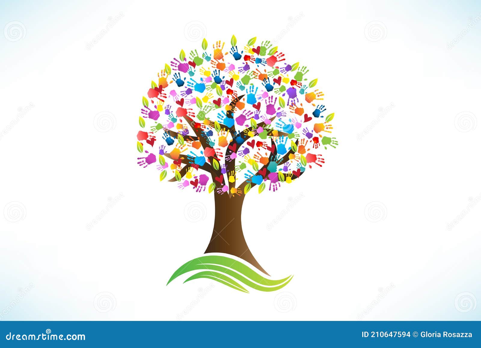 Handshaking Love Heart Shape Logo Cartoon Vector | CartoonDealer.com ...