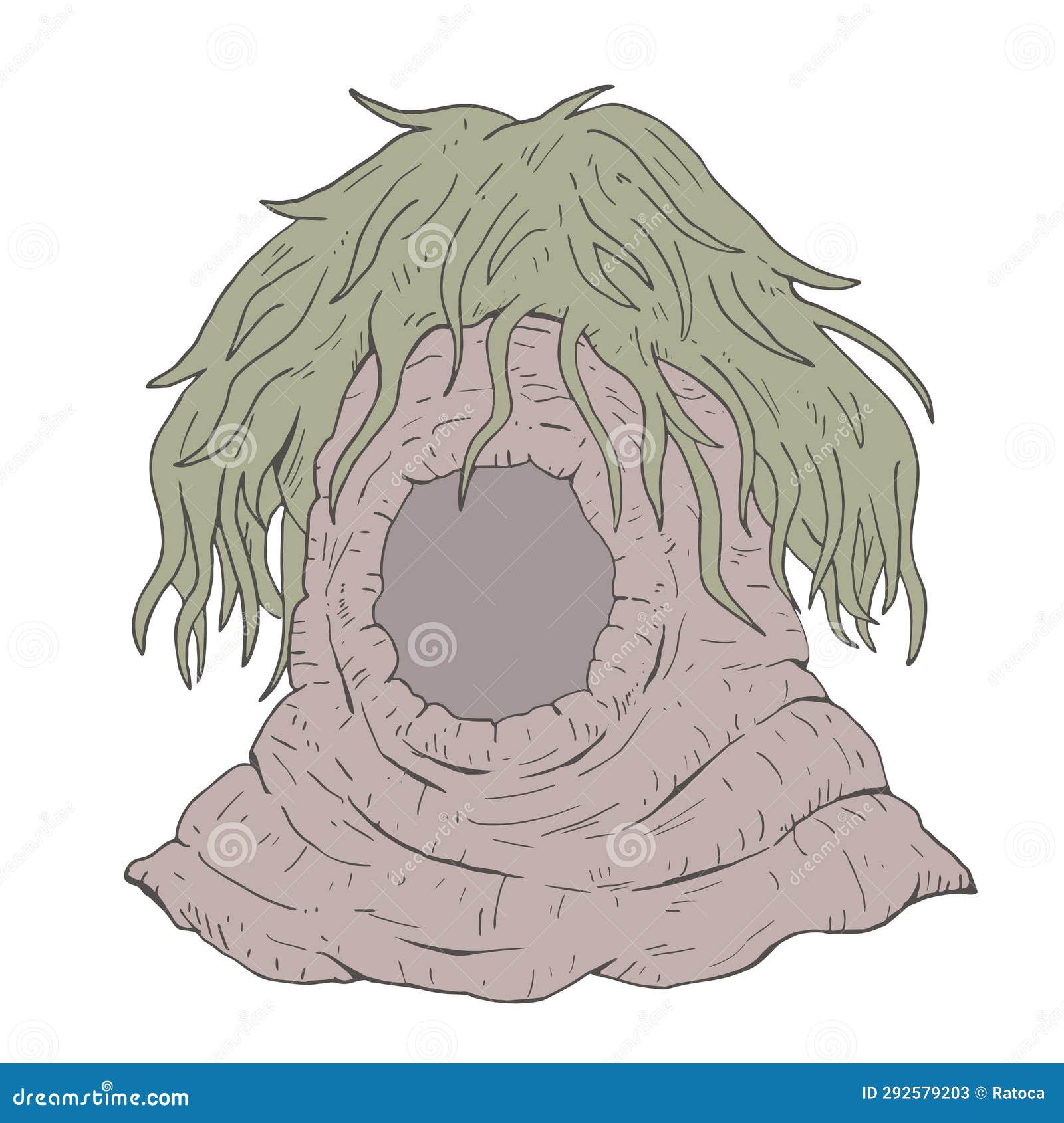 Tree with hole stock vector. Illustration of head, huge - 292579203