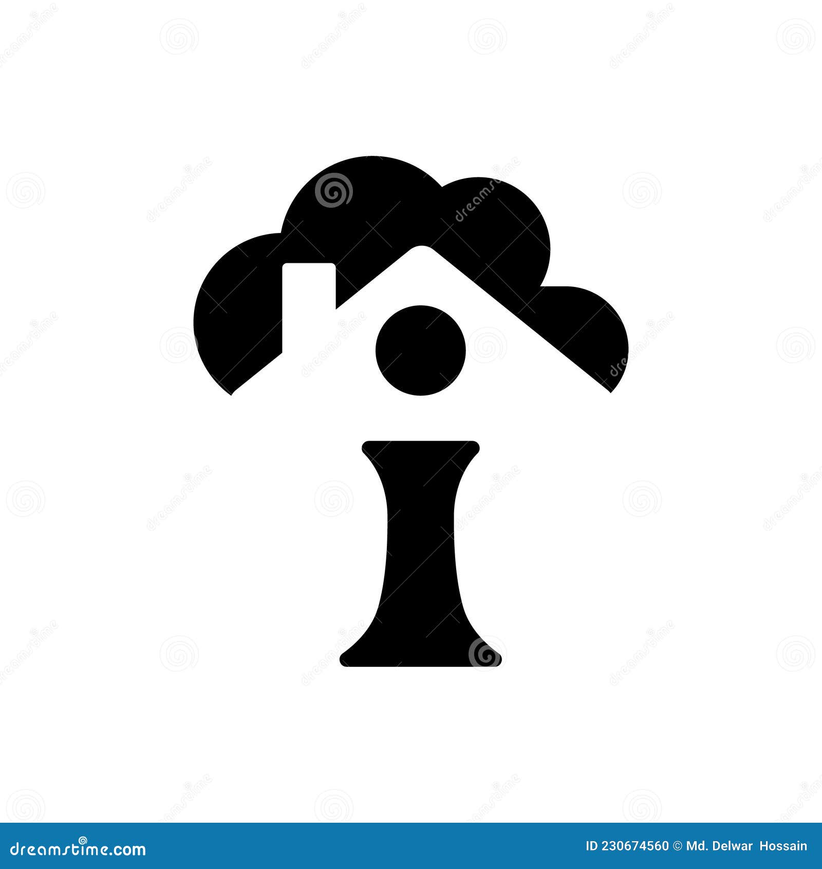 Tree house icon stock vector. Illustration of home, sign - 230674560