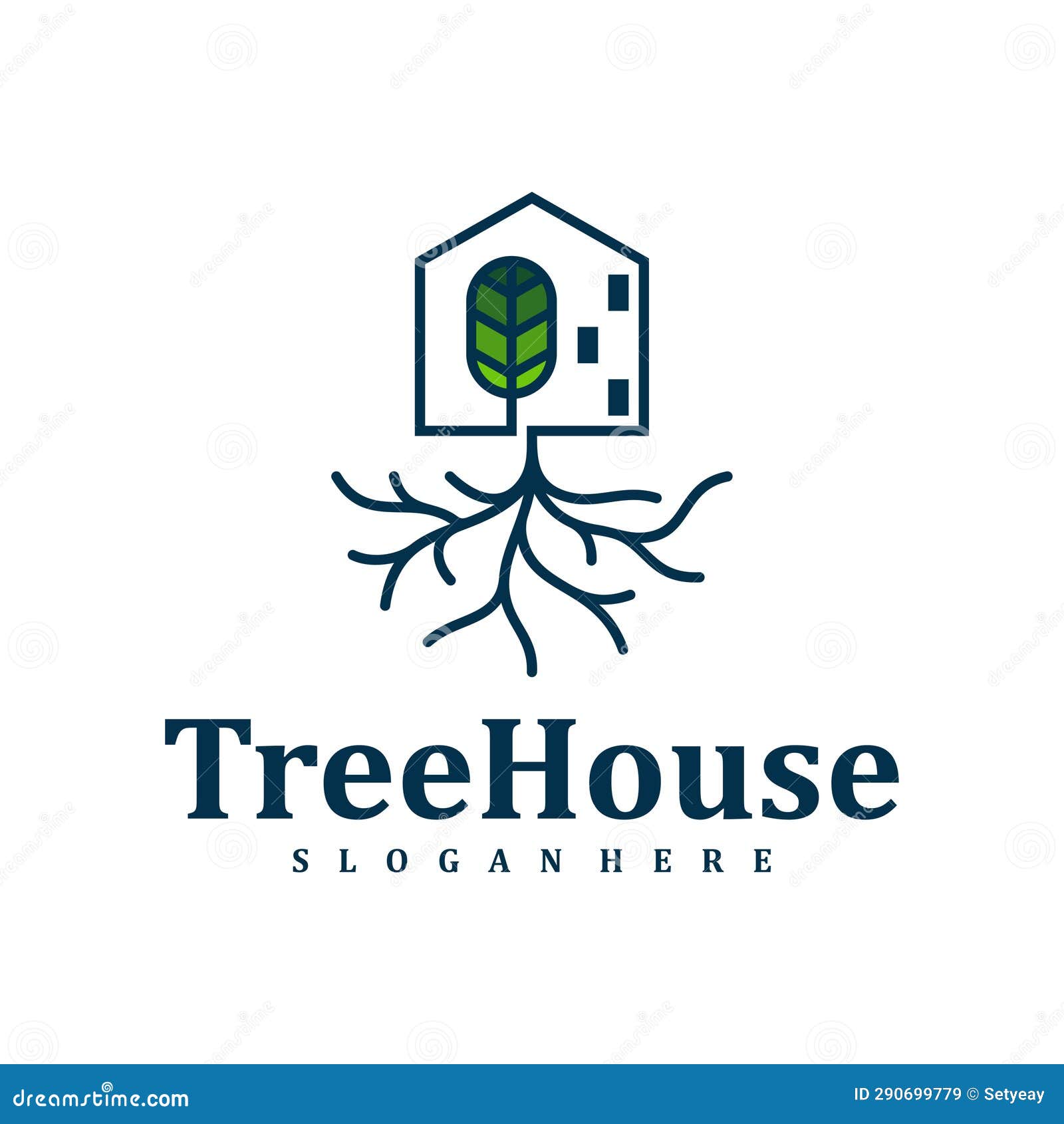 Tree House Logo Design Template. Creative House Tree Logo Vector ...