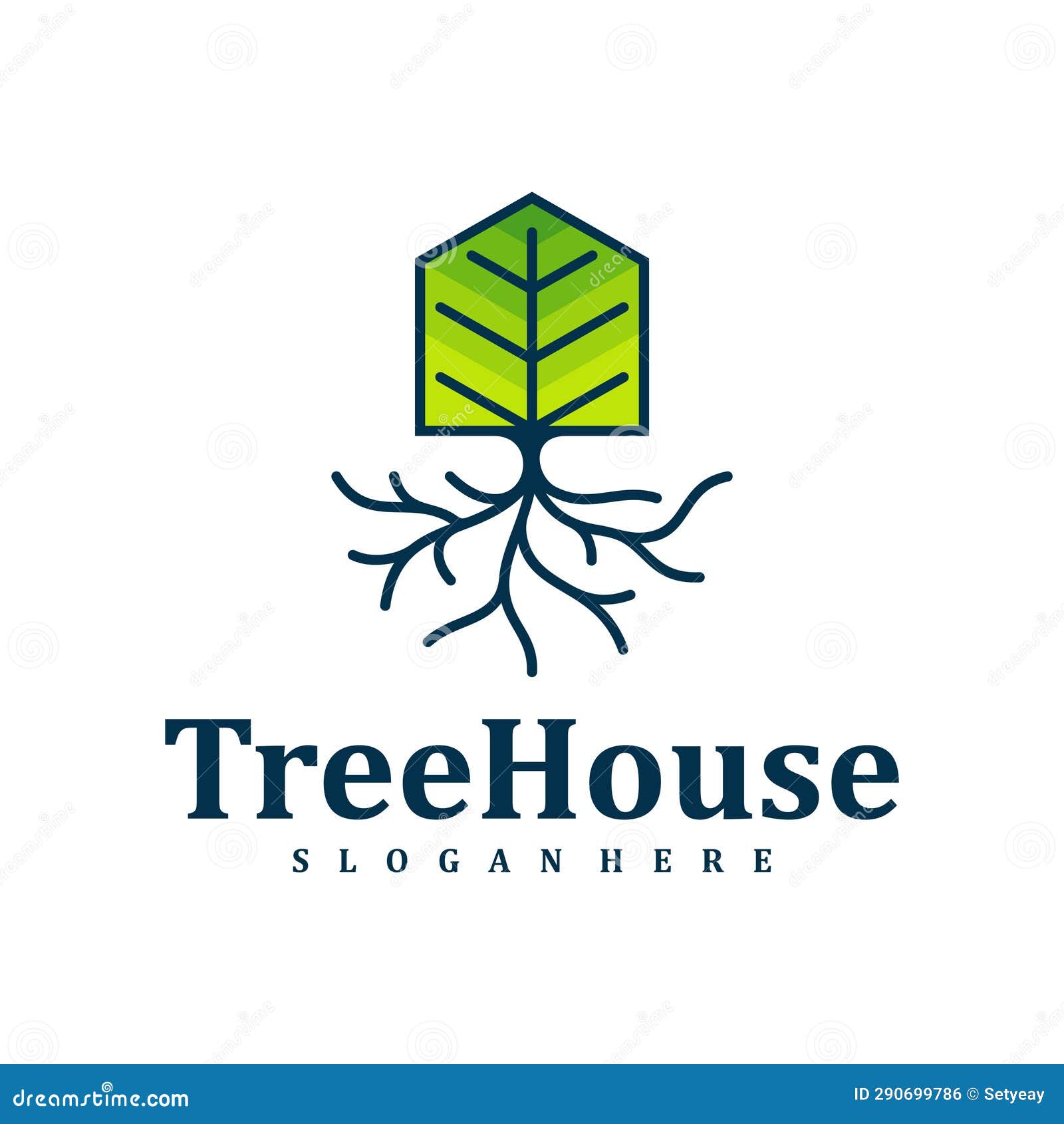 Tree House Logo Design Template. Creative House Tree Logo Vector ...