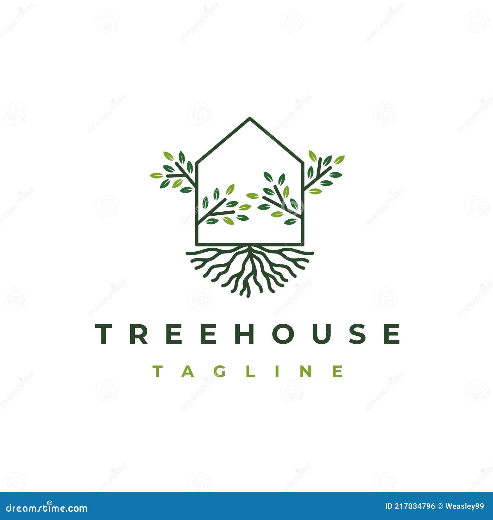 Tree and House Logo Design Vector Isolated, Abstract Tree Logo Design ...